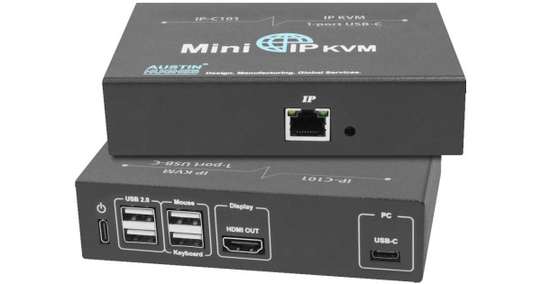 IP-C101 - 1 port USB-C Mini IP KVM
