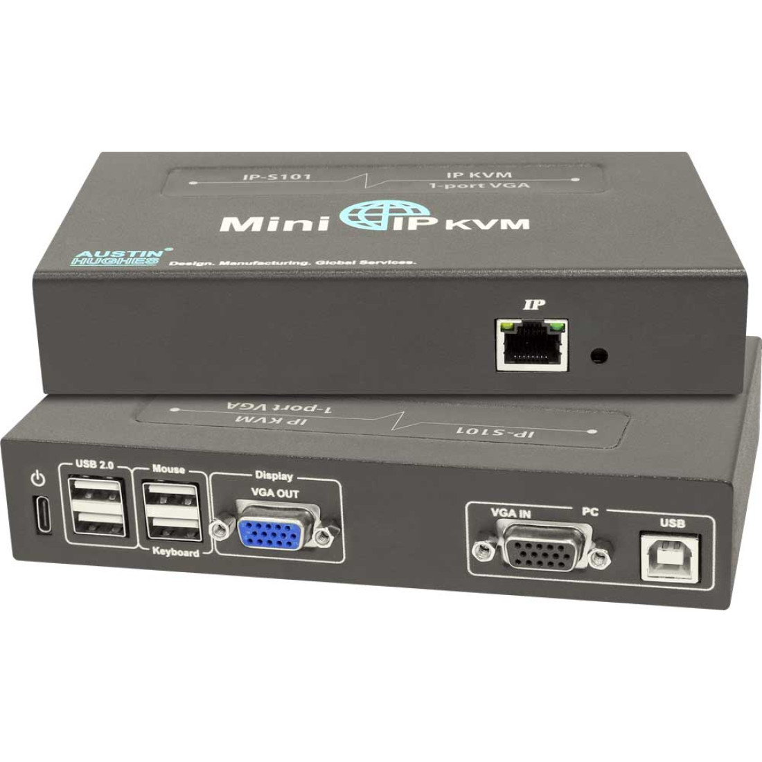 IP-S101 IP-S101 - 1-port VGA Mini IP KVM Series