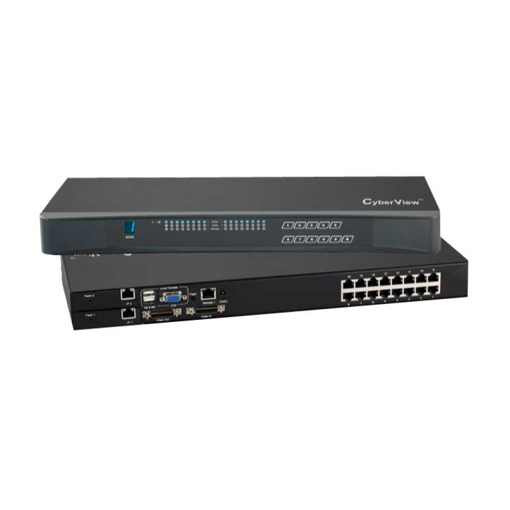 MU-1604 - 16 Port Matrix Cat6 KVM Switch 1 Local + 3 Extended Remote Users