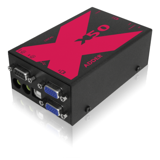 ADDERLink X50-MS2 Dual Head USB & VGA KVMA 50M Extender over Twin CATx ...
